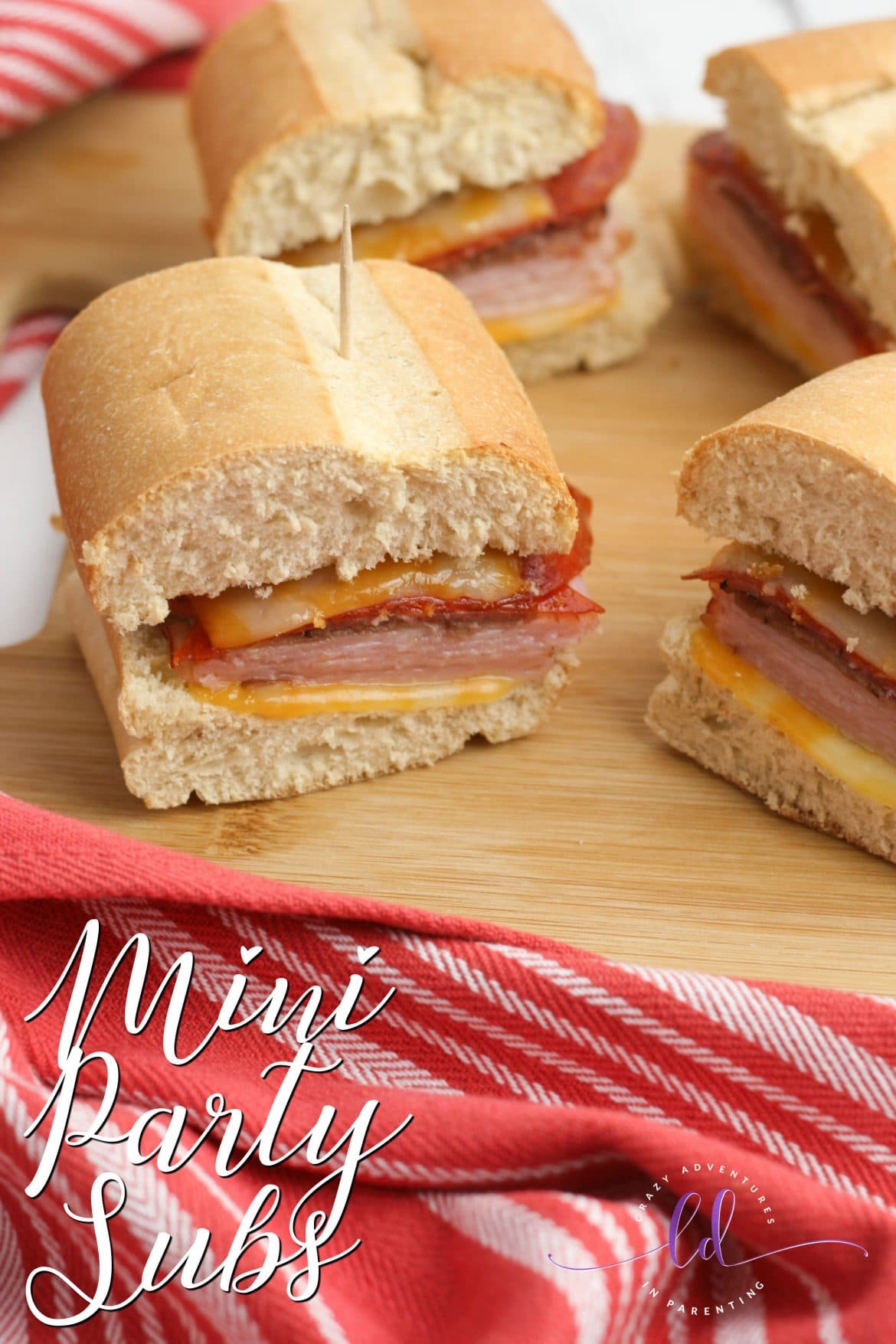 Mini Party Subs - Great for Parties! | Crazy Adventures in Parenting
