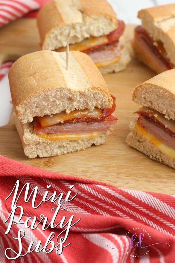 Mini Party Subs - Great for Parties! | Crazy Adventures in Parenting