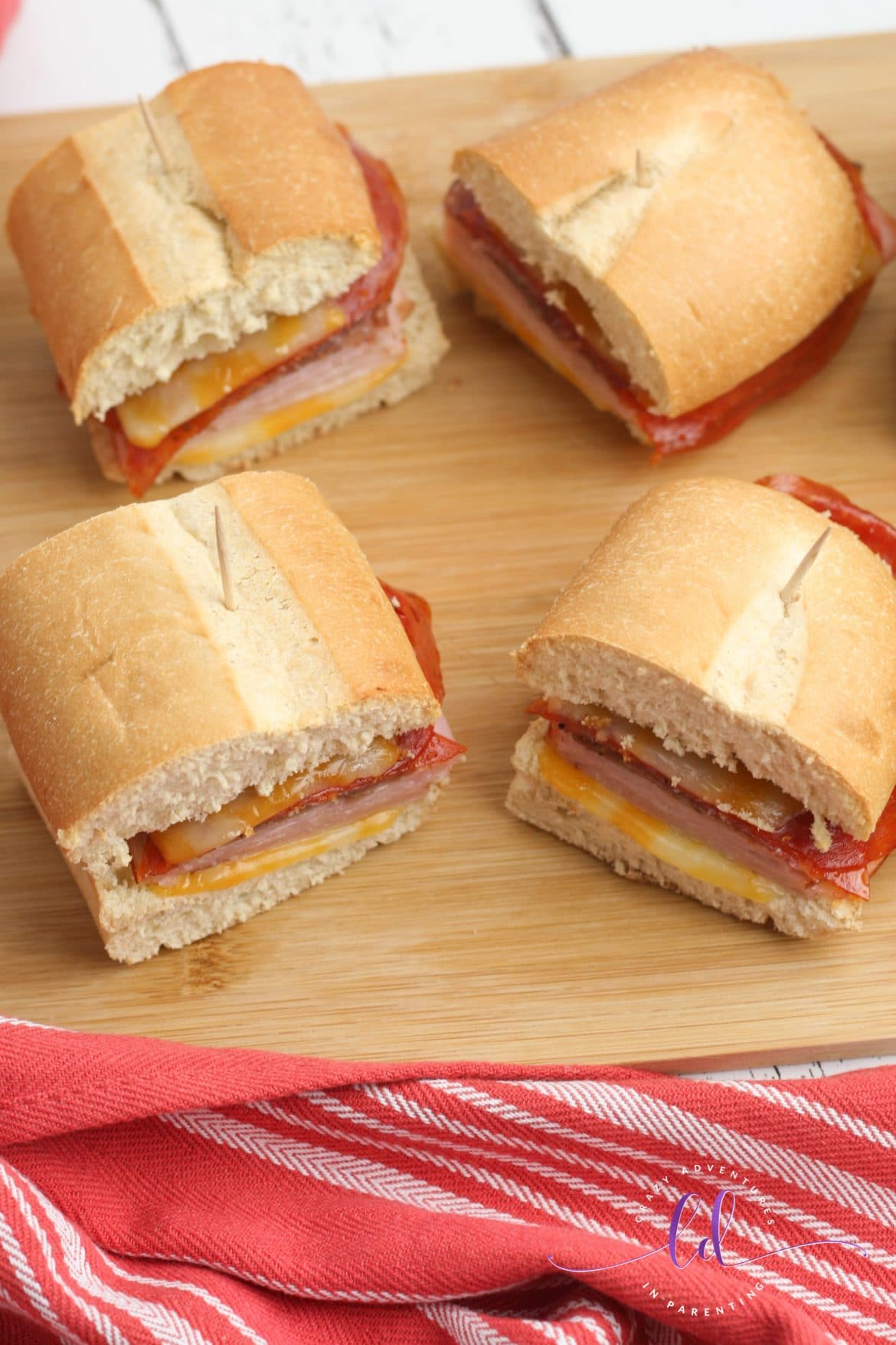 Mini Party Subs - Great for Parties! | Crazy Adventures in Parenting