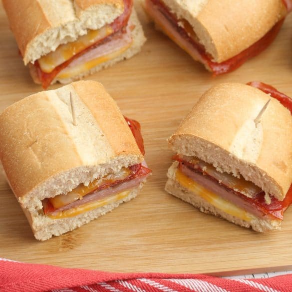 Mini Party Subs - Great for Parties! | Crazy Adventures in Parenting