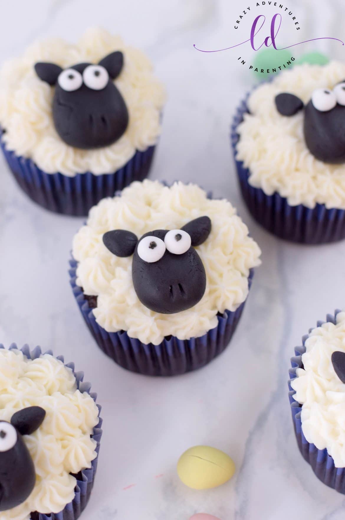 Sheep Cupcakes | Crazy Adventures in Parenting