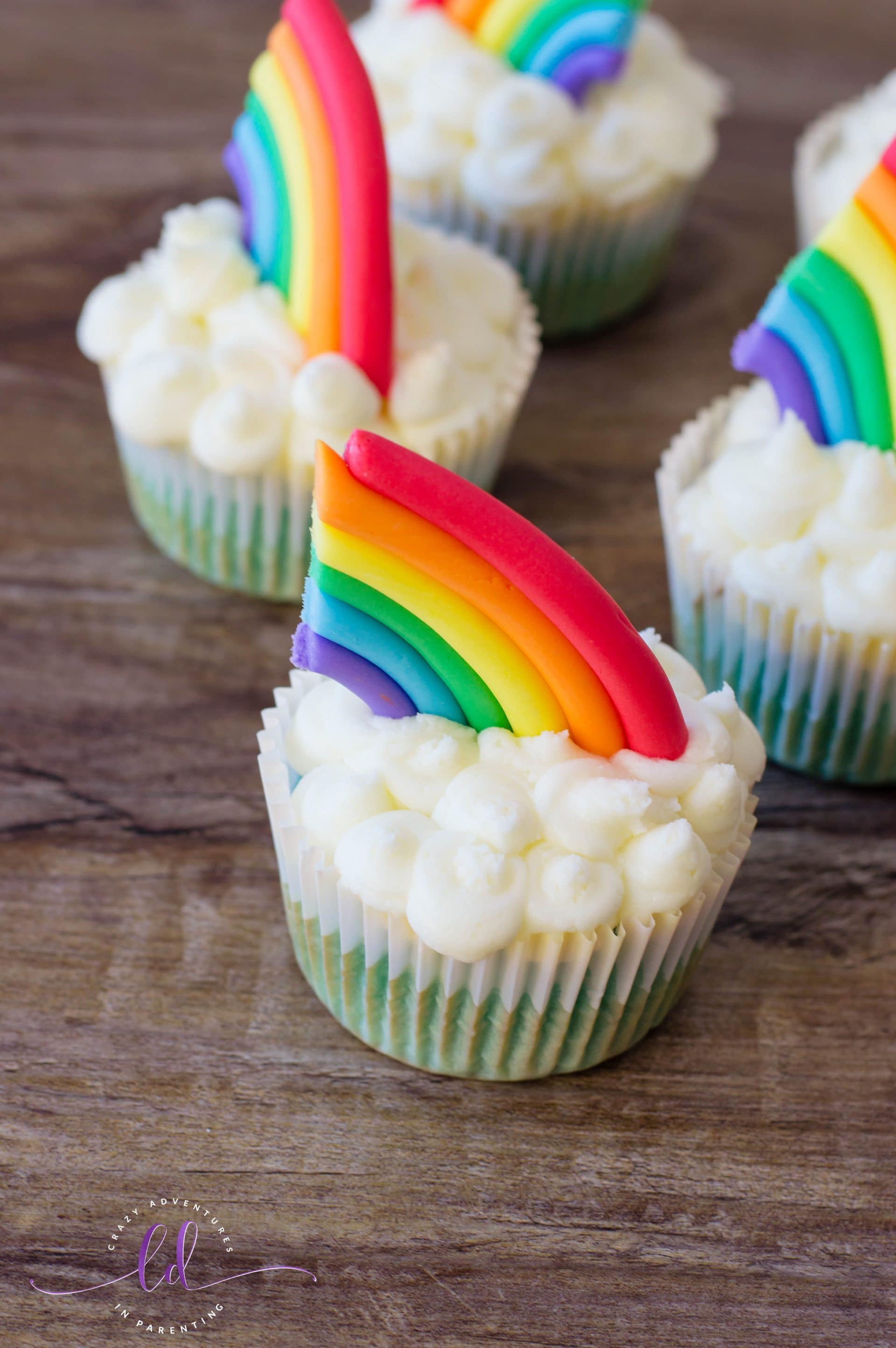 Rainbow Cupcakes | Crazy Adventures in Parenting