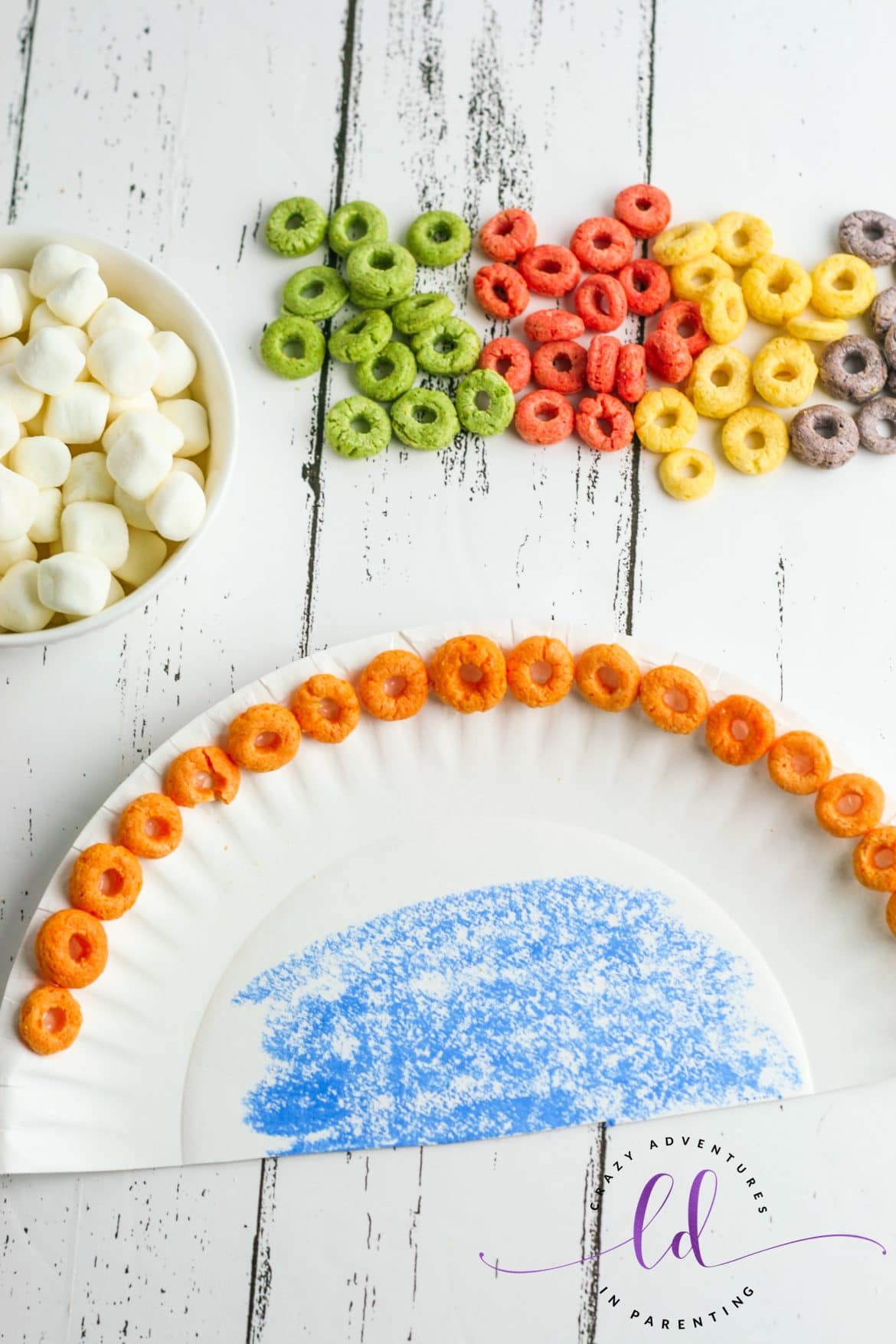 Cereal Rainbow Craft | Crazy Adventures in Parenting