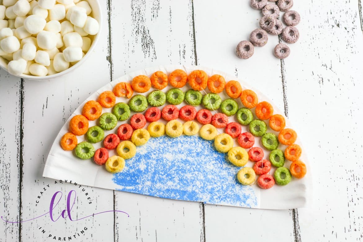 Cereal Rainbow Craft | Crazy Adventures in Parenting