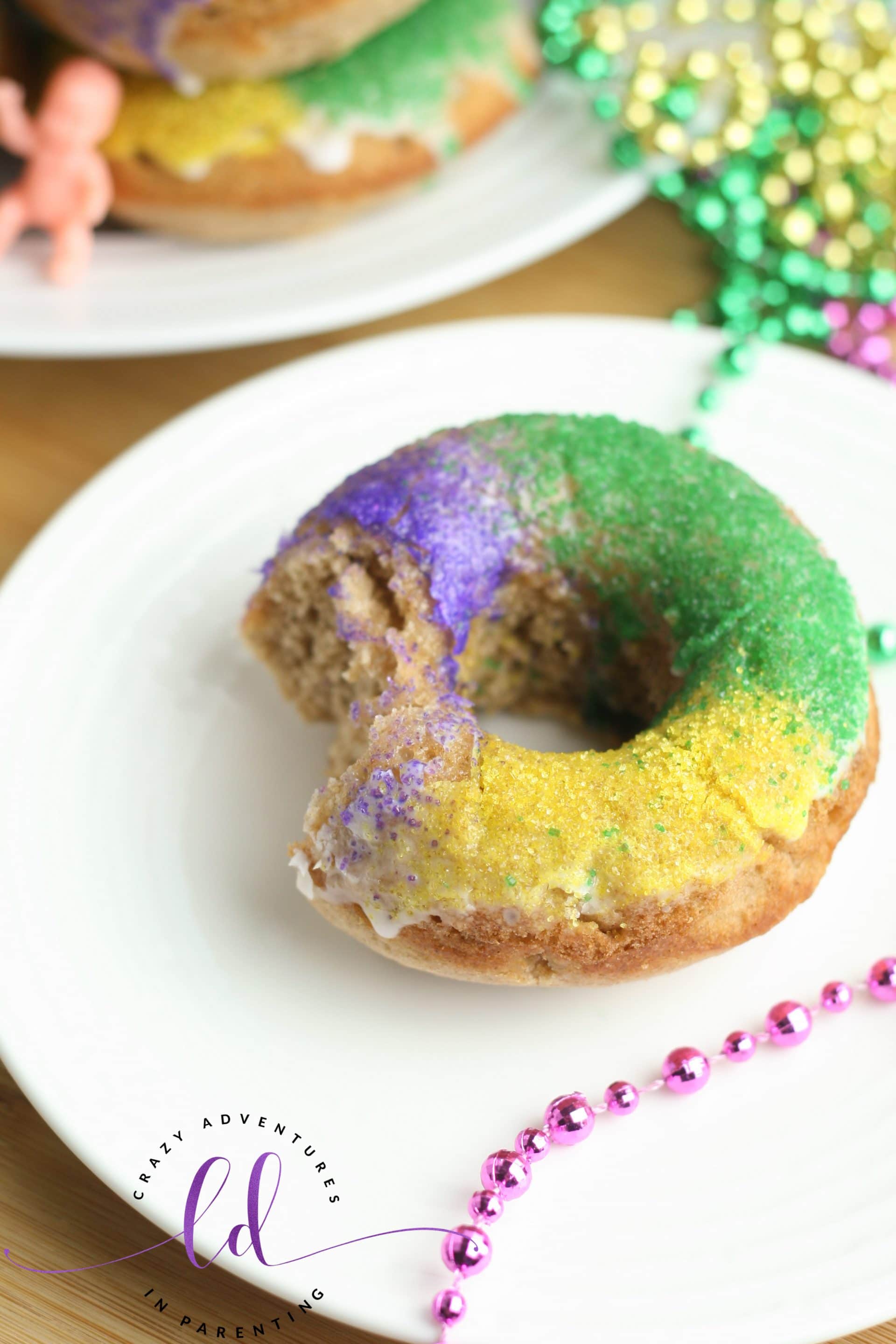King Cake Doughnuts | Crazy Adventures in Parenting