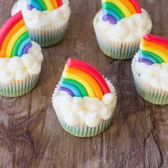 Rainbow Cupcakes | Crazy Adventures in Parenting