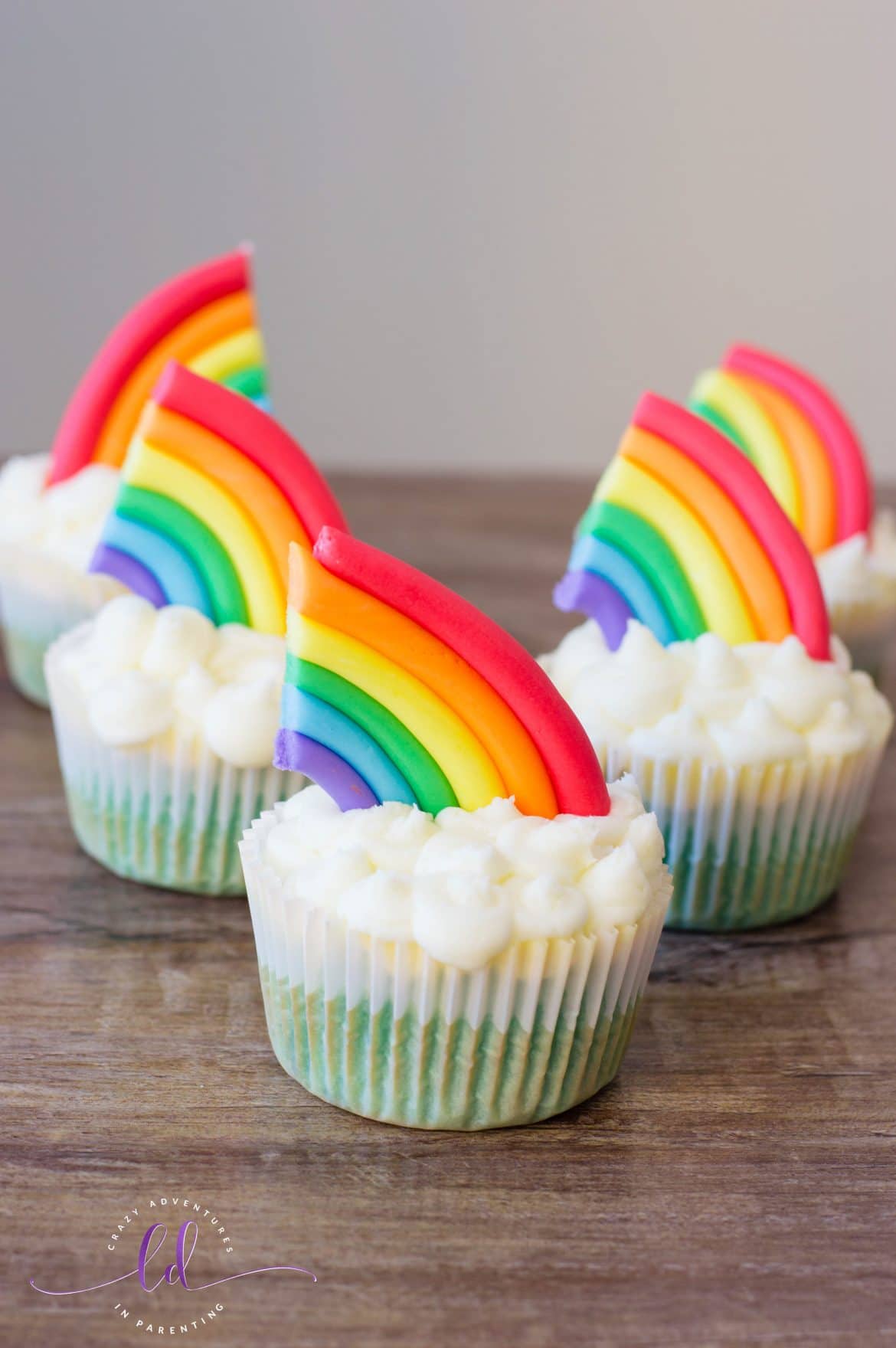 Rainbow Cupcakes | Crazy Adventures in Parenting