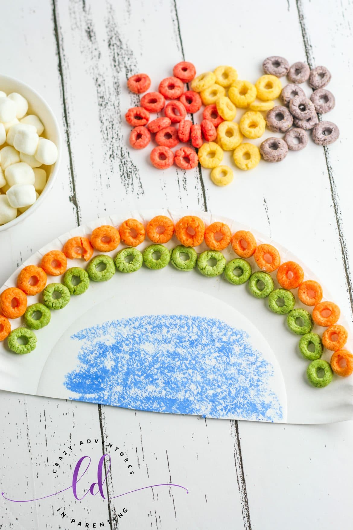 Cereal Rainbow Craft | Crazy Adventures in Parenting