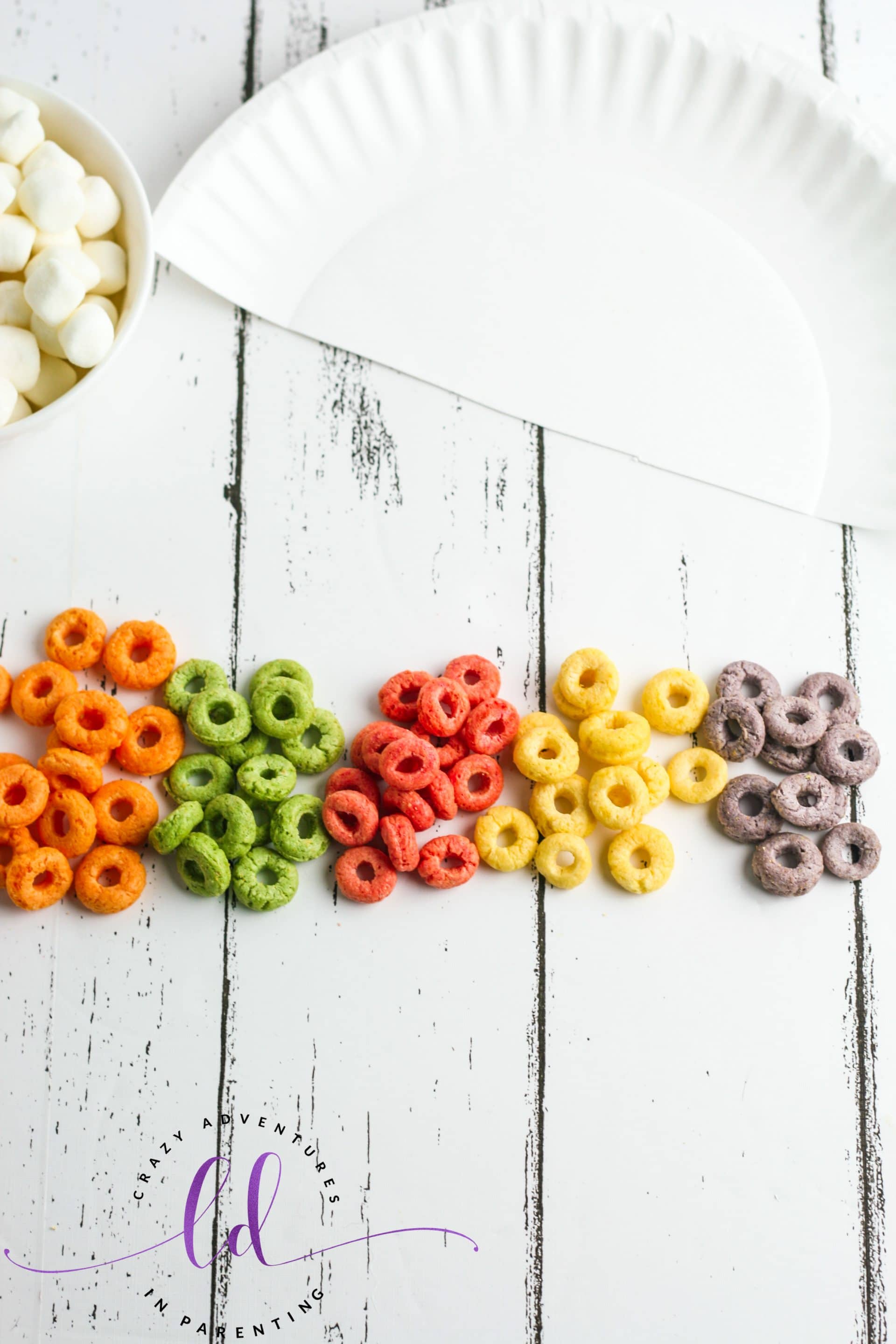 Cereal Rainbow Craft | Crazy Adventures in Parenting