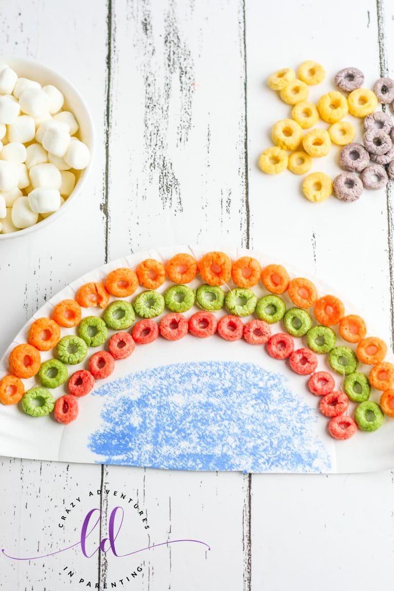 Cereal Rainbow Craft | Crazy Adventures in Parenting