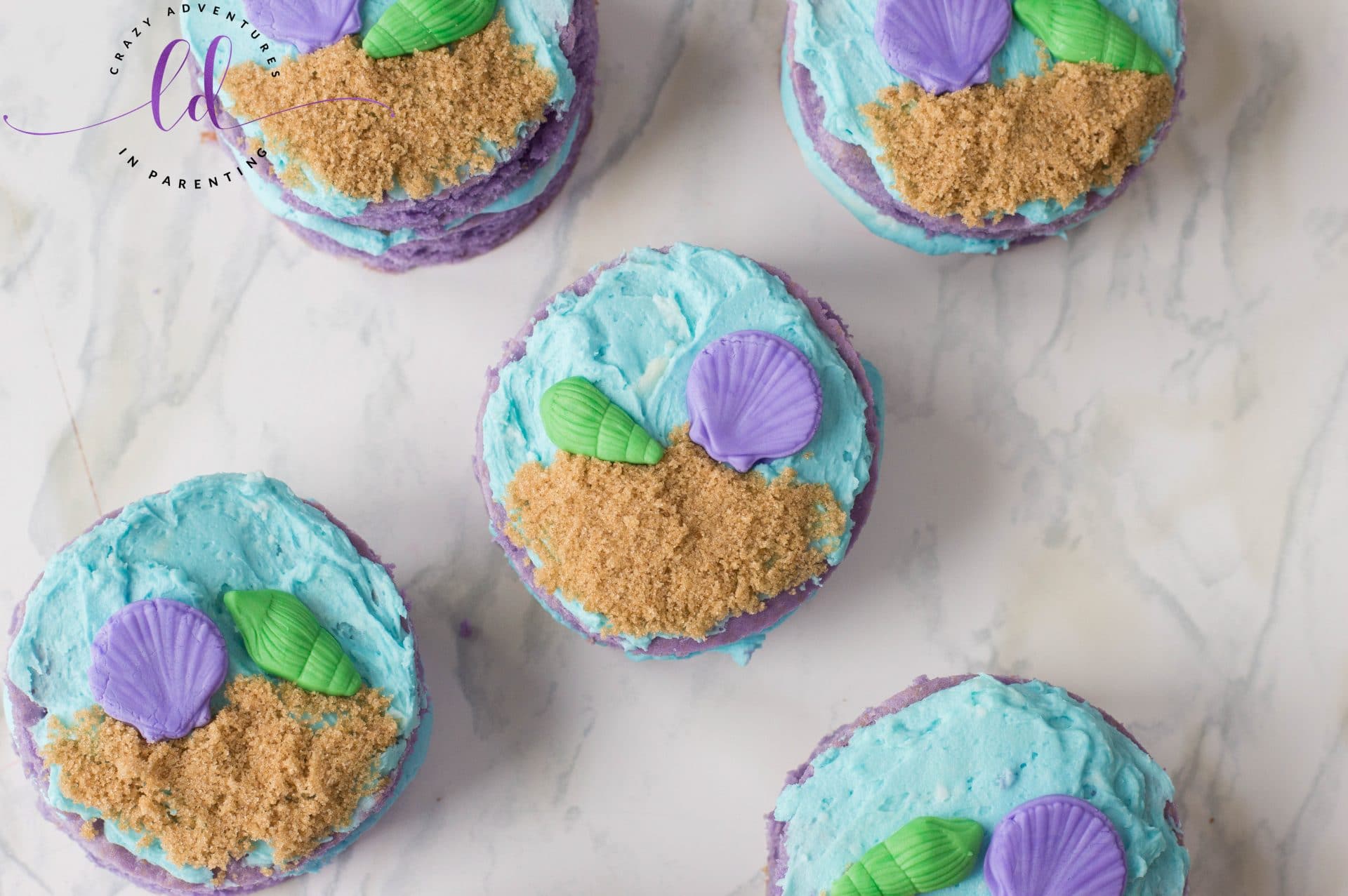Mermaid Mini Cakes | Crazy Adventures in Parenting