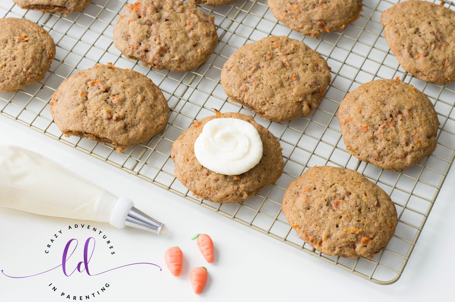 BEST Carrot Cake Cookies | Crazy Adventures in Parenting