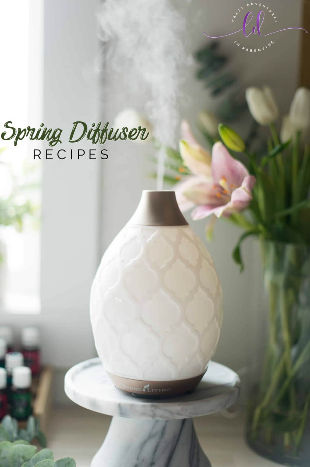 Young Living Spring Diffuser Recipes | Crazy Adventures in Parenting