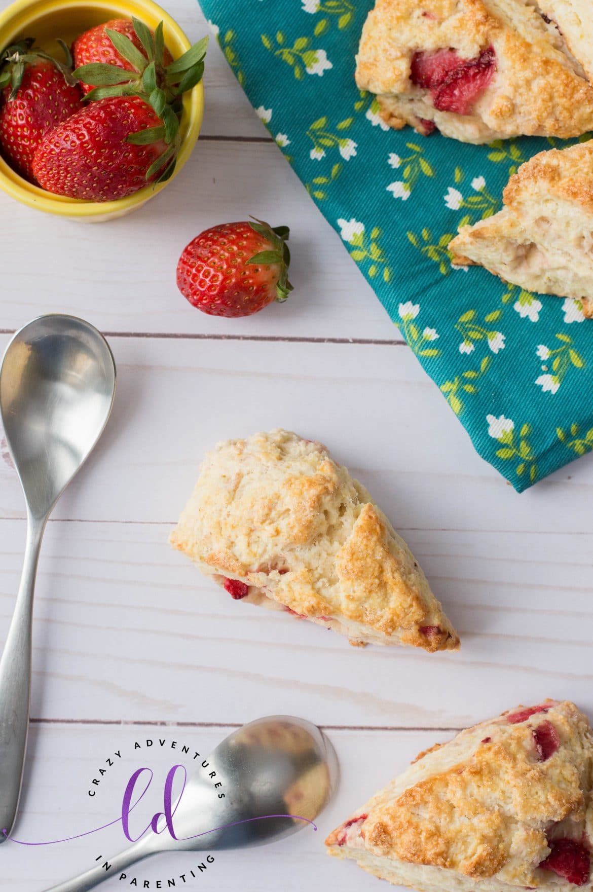 Strawberry Scones Recipe | Crazy Adventures in Parenting