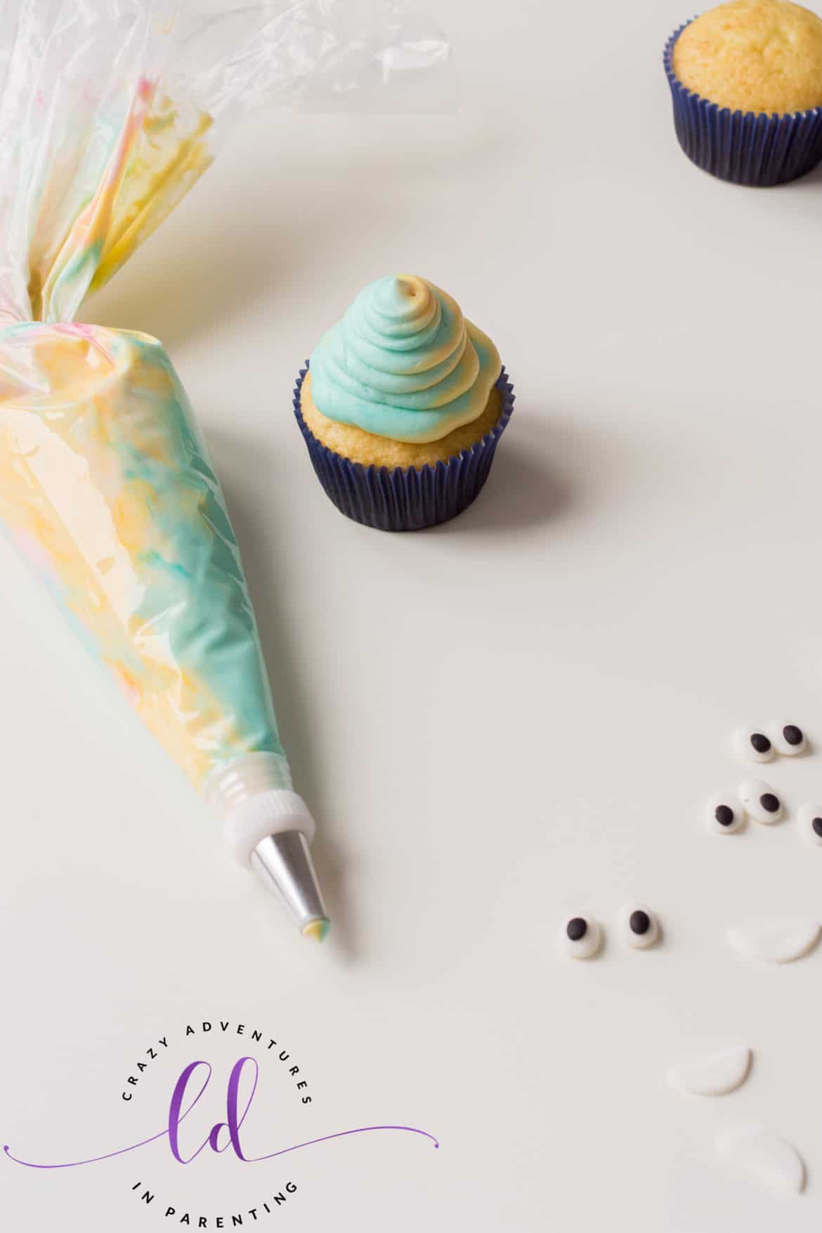 Tie-Dye Poop Emoji Cupcakes | Crazy Adventures in Parenting