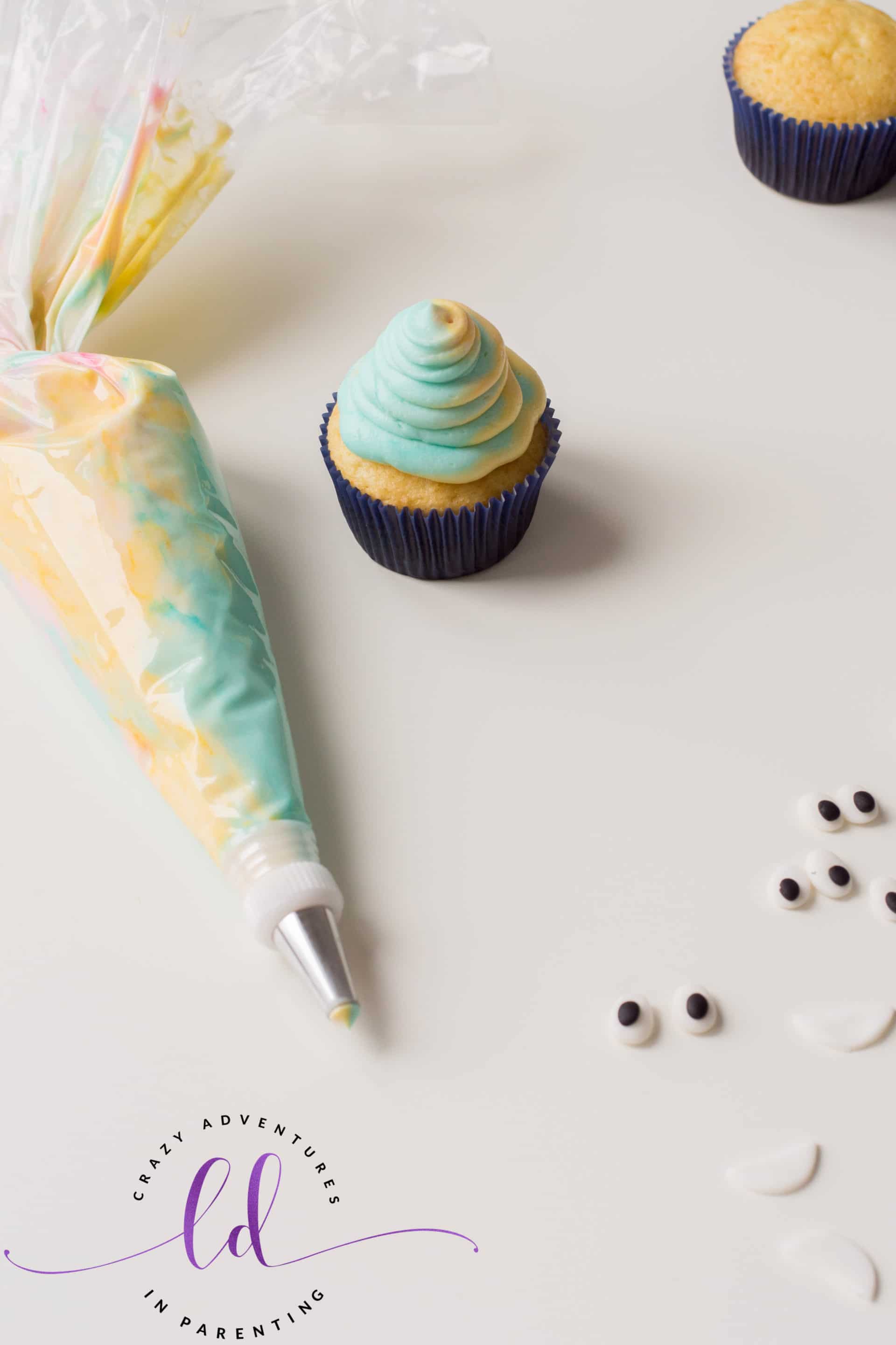 Tie-Dye Poop Emoji Cupcakes | Crazy Adventures in Parenting