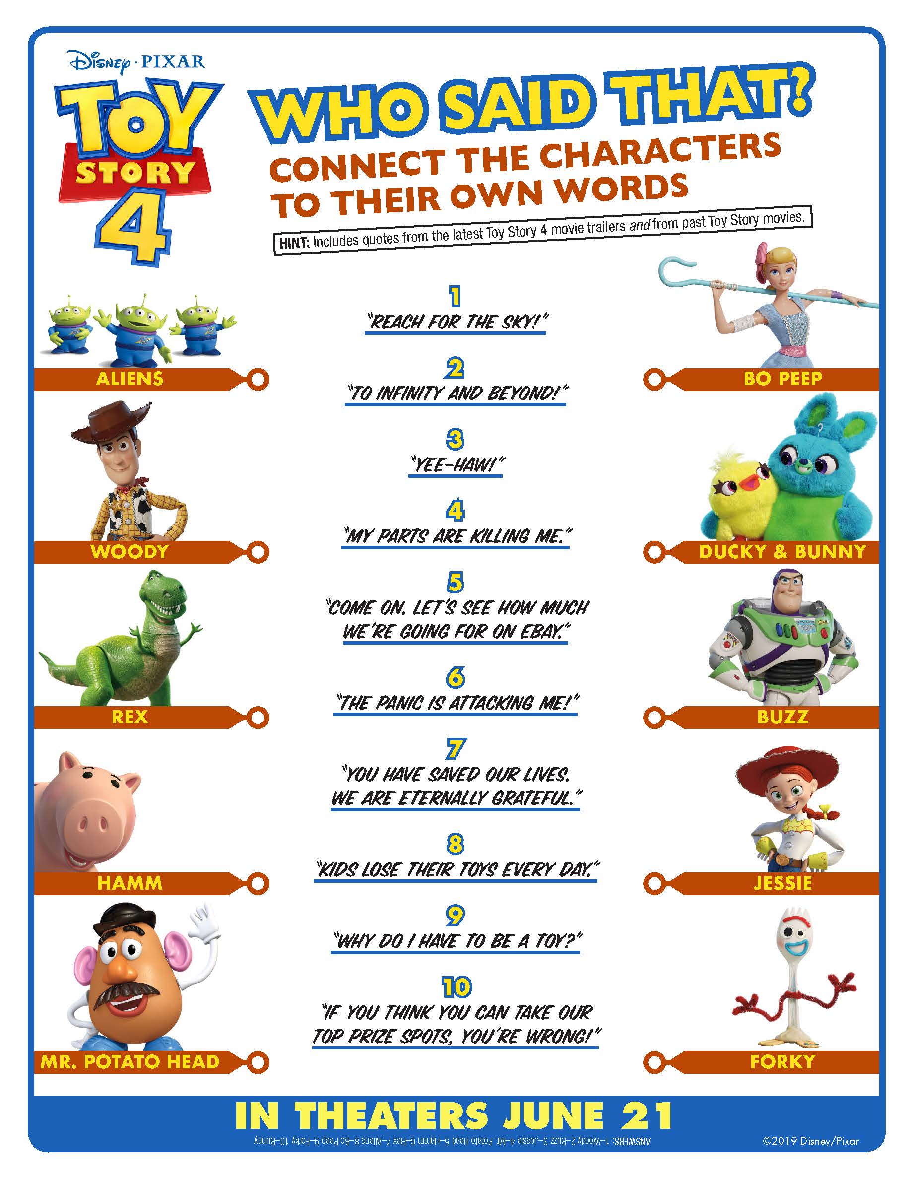 Free Printable Toy Story 4 Coloring Pages and Activity Sheets | Crazy ...