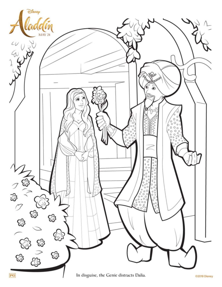 Aladdin Coloring Pages and Activity Sheets | Crazy Adventures in Parenting
