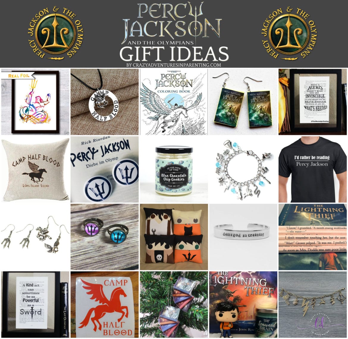 Percy Jackson Gift Ideas | Crazy Adventures in Parenting