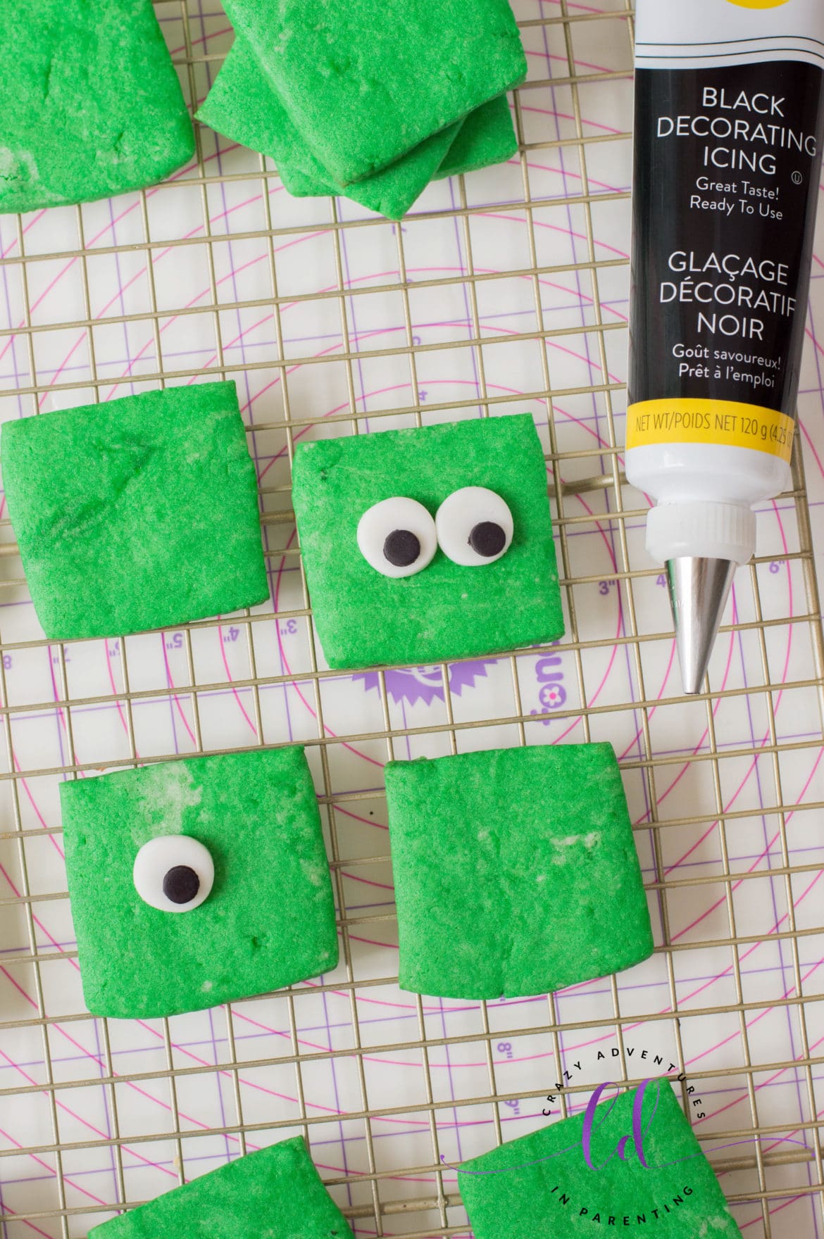 Frankenstein Cookies for Halloween | Crazy Adventures in Parenting