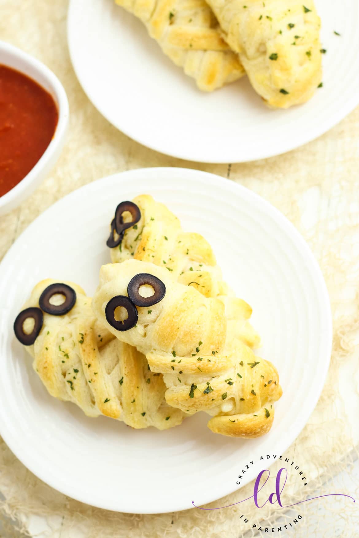 Cheesy Mummy Breadsticks for Halloween | Crazy Adventures in Parenting