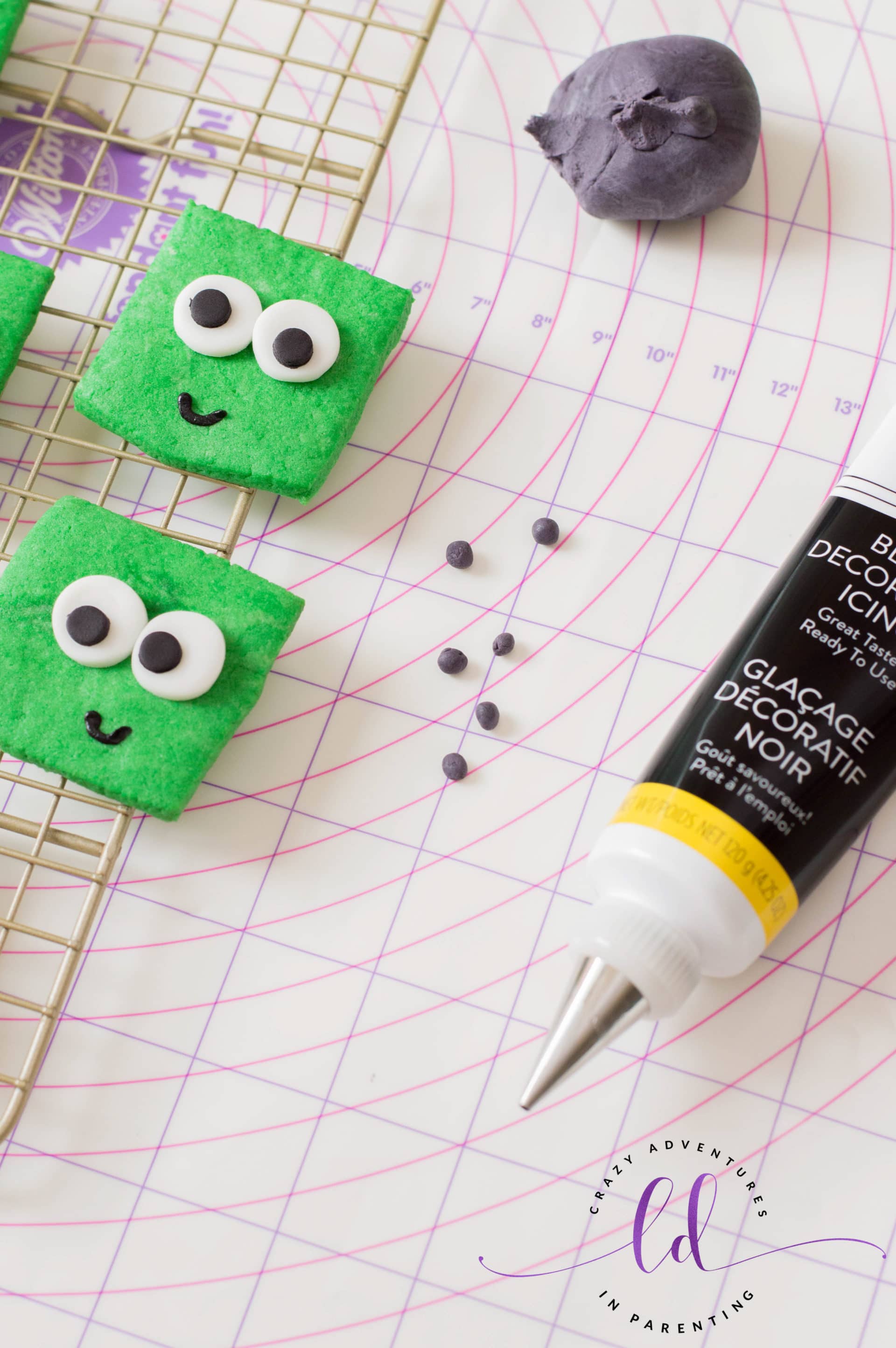 Frankenstein Cookies for Halloween | Crazy Adventures in Parenting