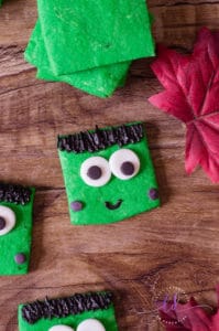 Frankenstein Cookies for Halloween | Crazy Adventures in Parenting