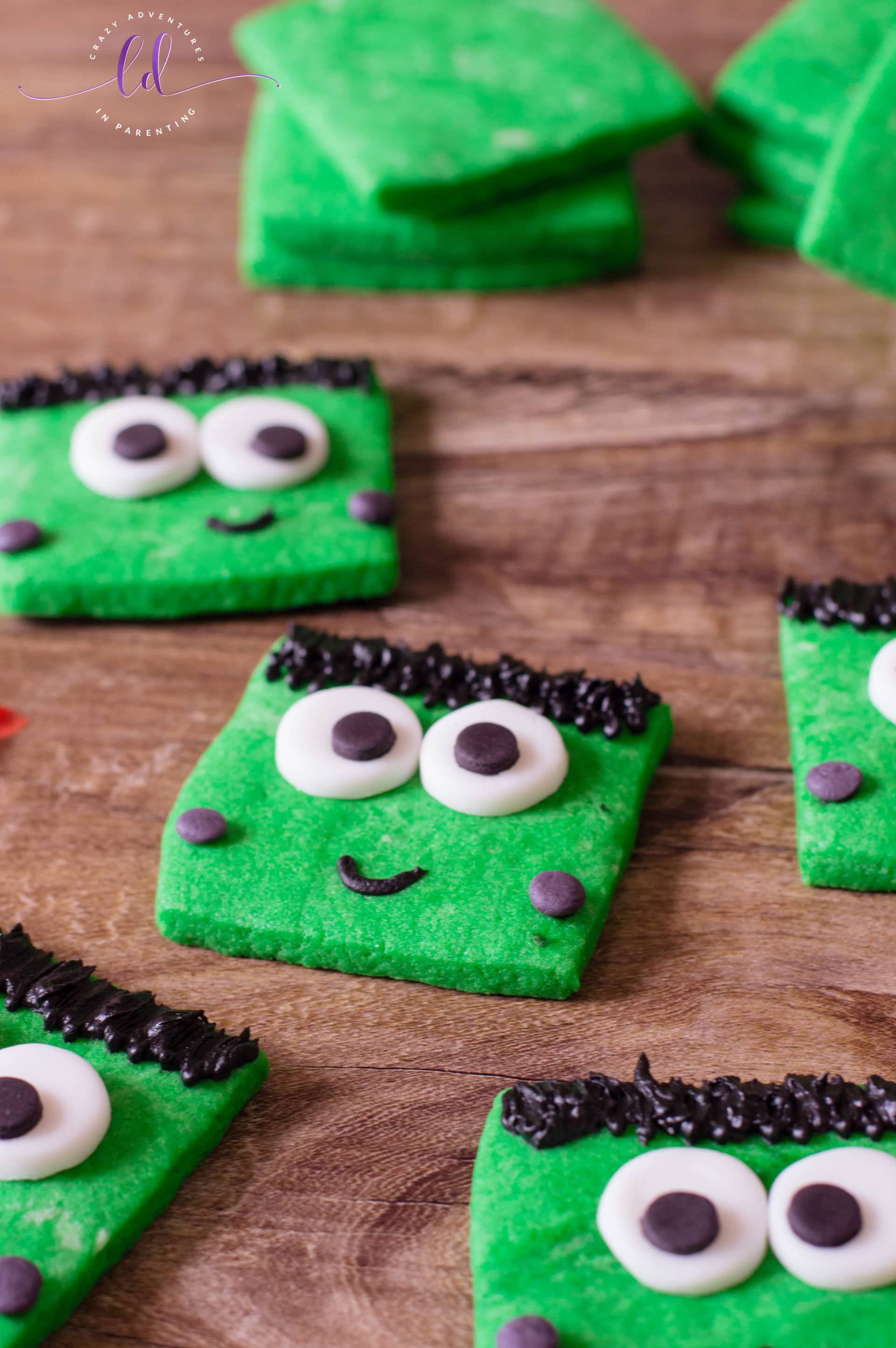 Frankenstein Cookies for Halloween | Crazy Adventures in Parenting