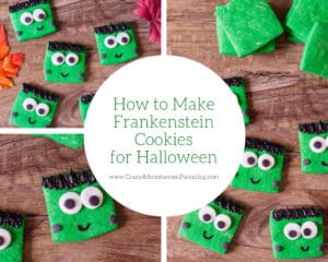 Frankenstein Cookies for Halloween | Crazy Adventures in Parenting