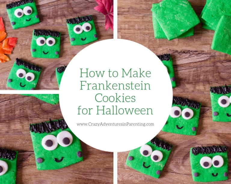 Frankenstein Cookies for Halloween | Crazy Adventures in Parenting