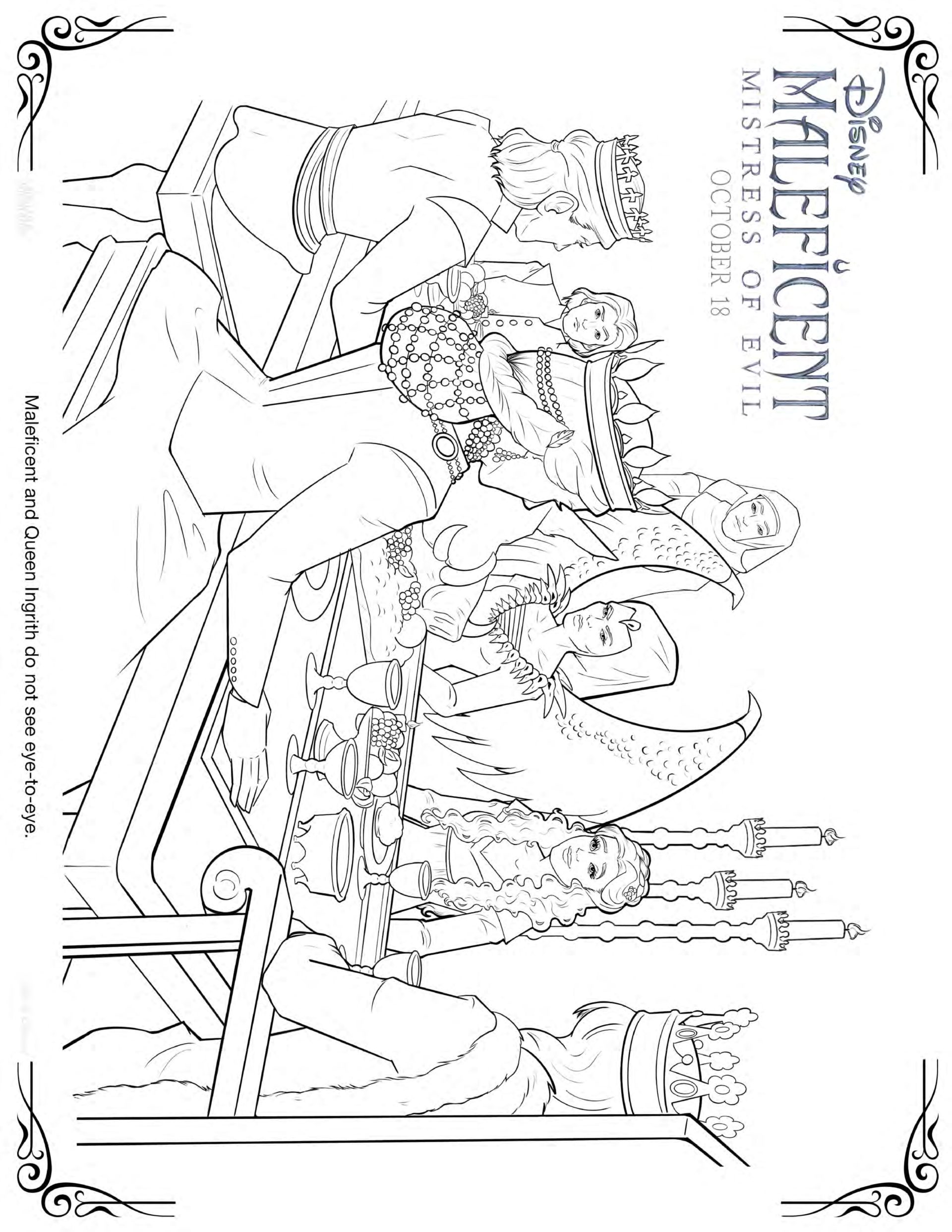 Maleficent 2 Coloring Pages and Activity Sheets | Crazy Adventures in ...