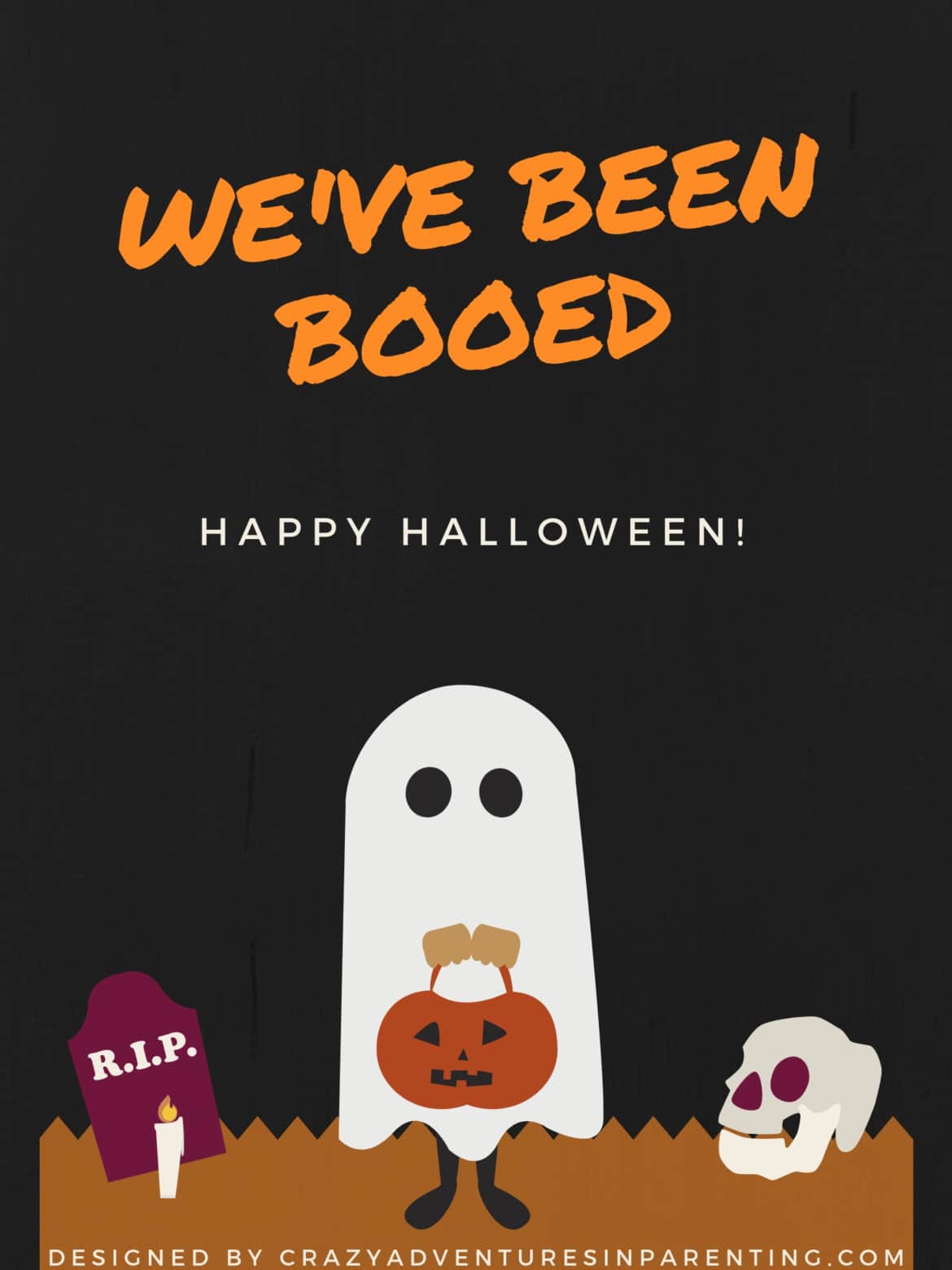 4 FREE Printable You've Been BOOed Signs | Crazy Adventures in Parenting