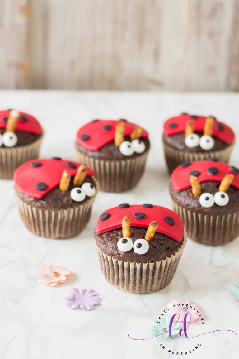 Ladybug Lovebug Cupcakes | Crazy Adventures in Parenting