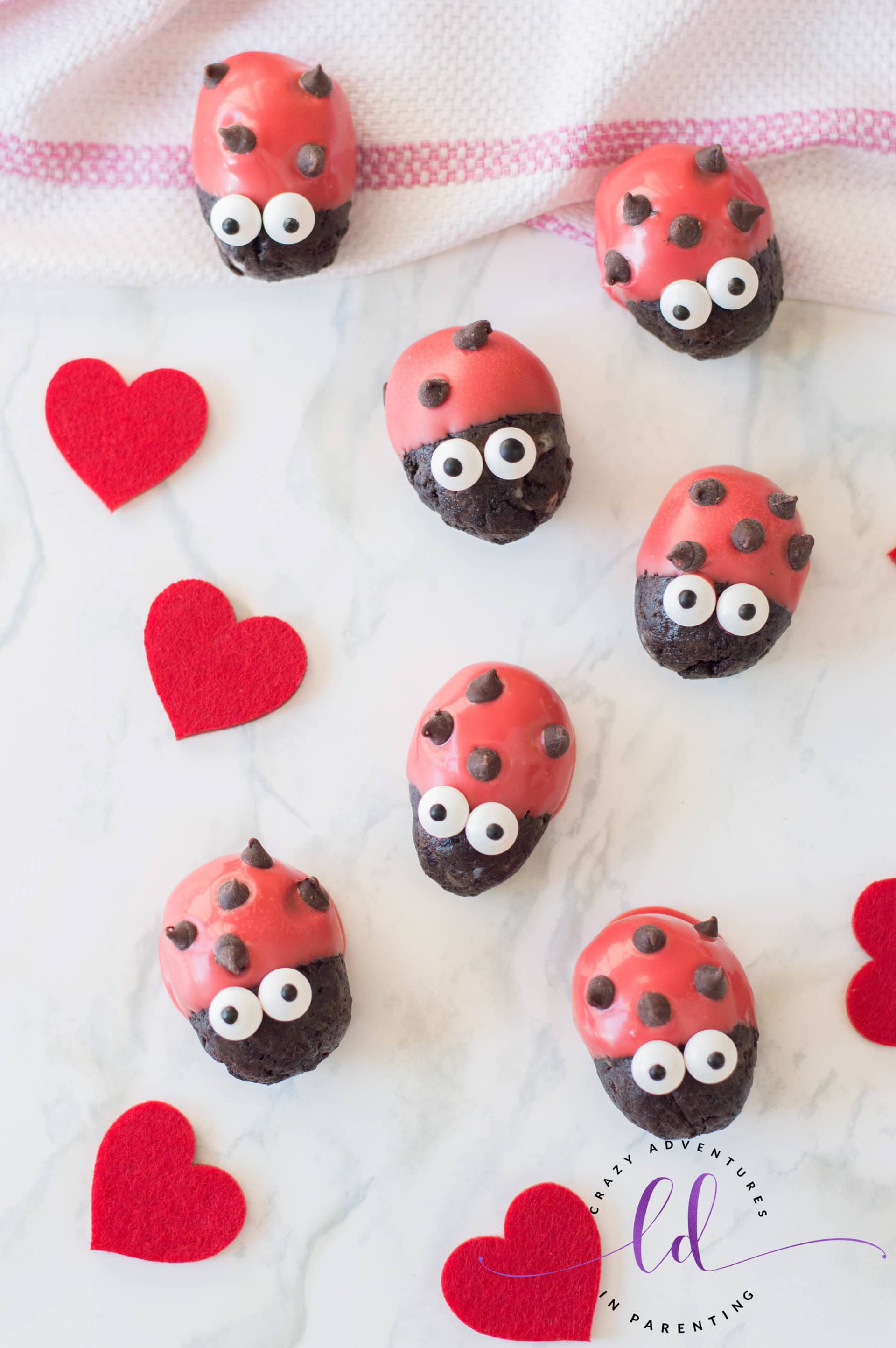 Ladybug Lovebug Oreo Truffles Recipe | Crazy Adventures in Parenting