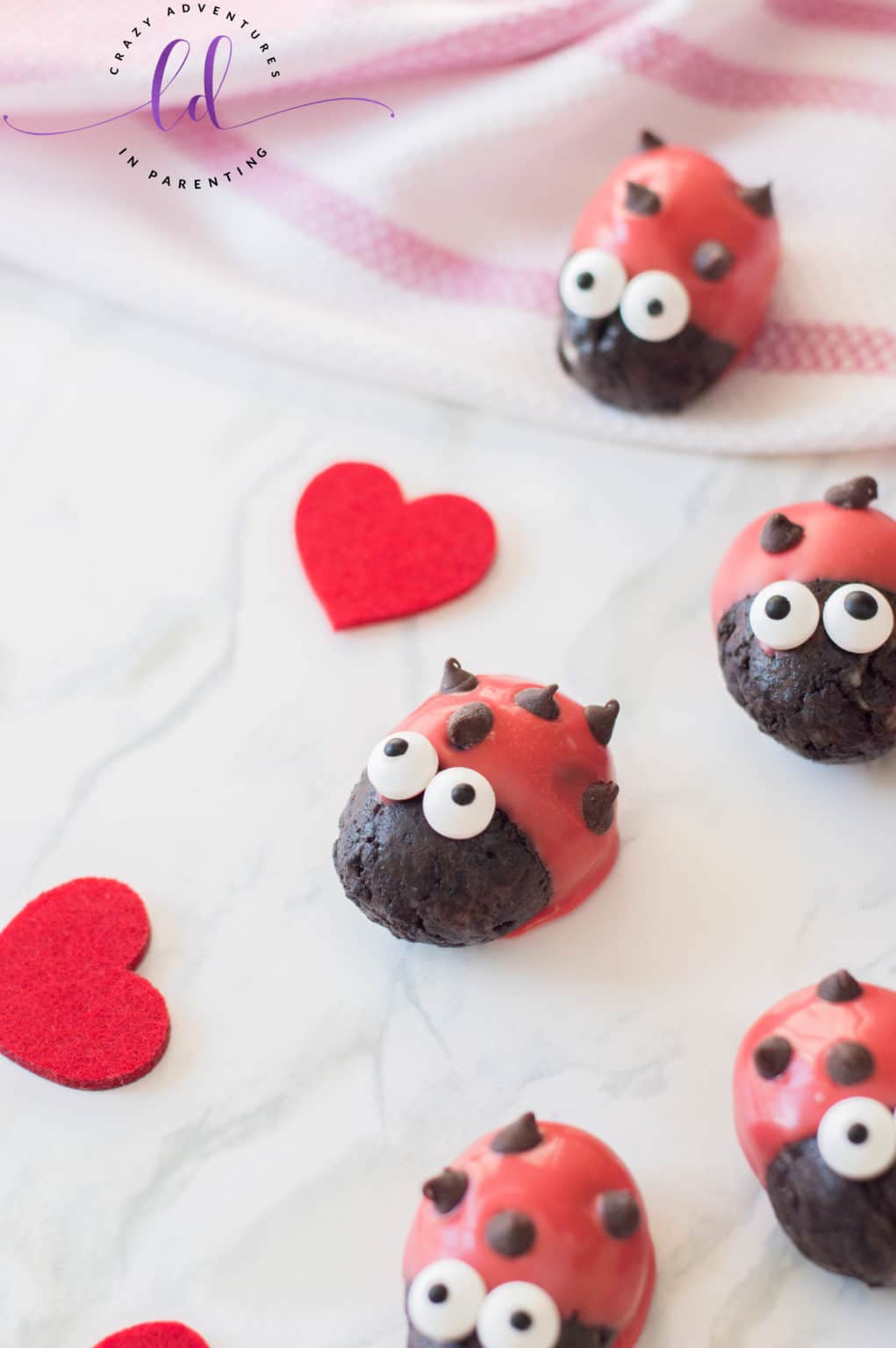 Ladybug Lovebug Oreo Truffles Recipe | Crazy Adventures in Parenting