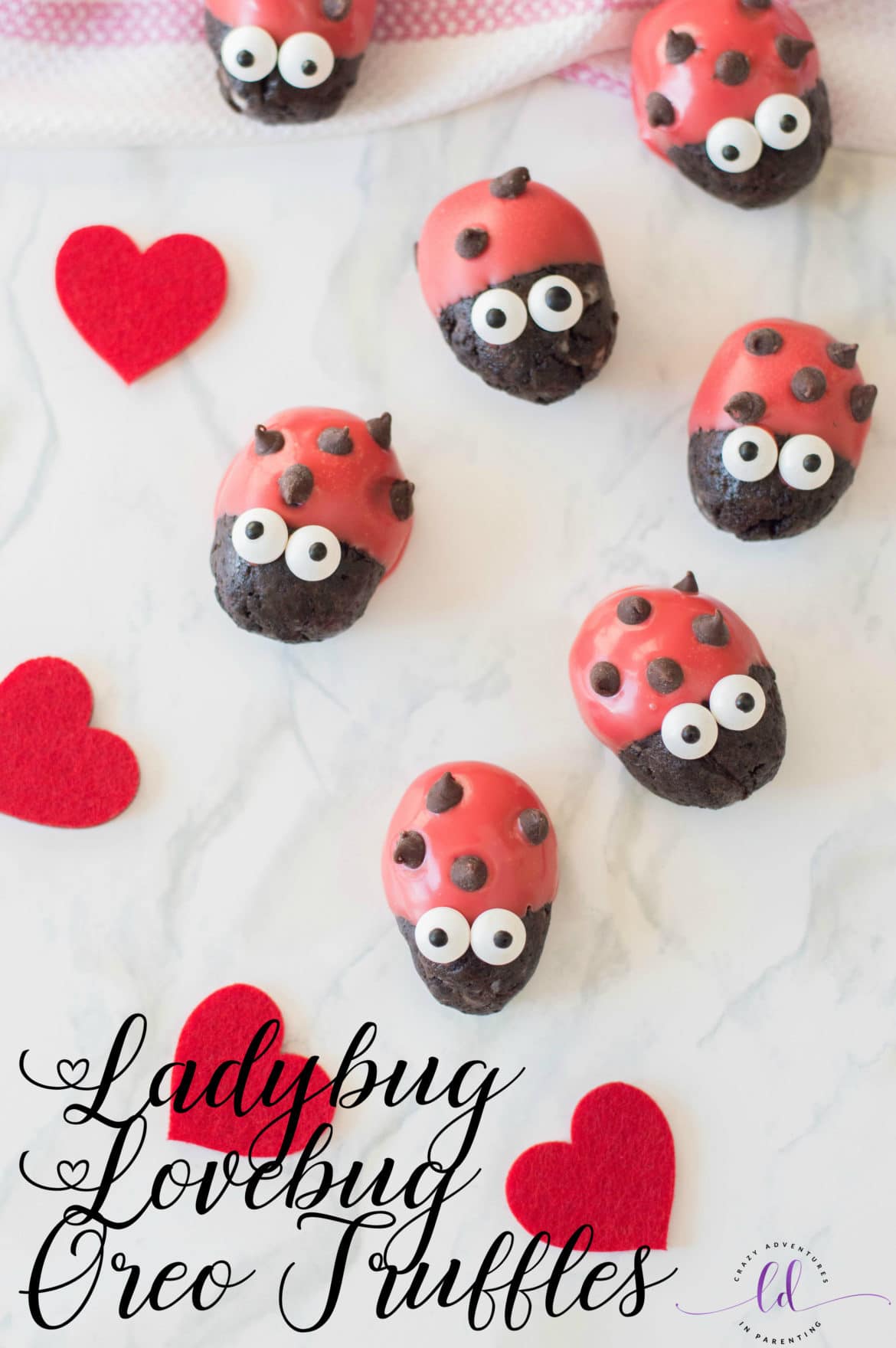 Ladybug Lovebug Oreo Truffles Recipe | Crazy Adventures in Parenting
