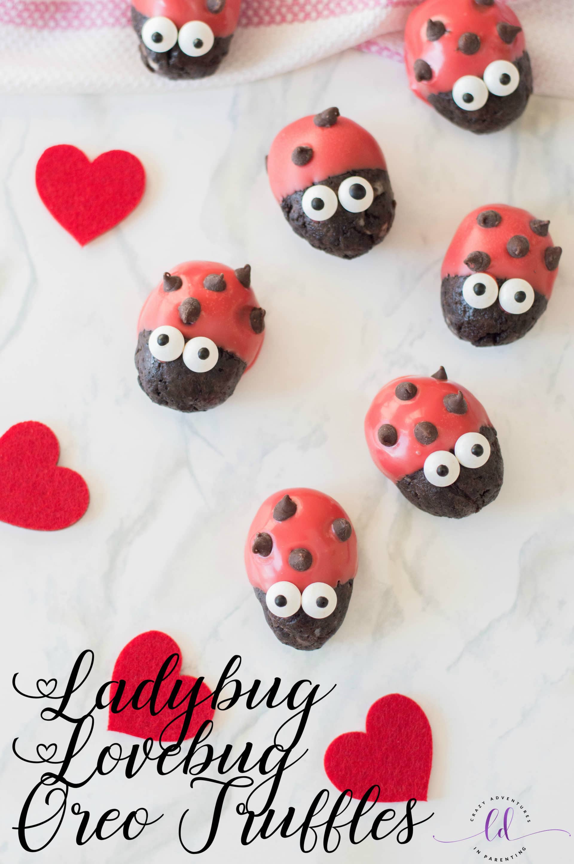 Ladybug Lovebug Oreo Truffles Recipe | Crazy Adventures in Parenting