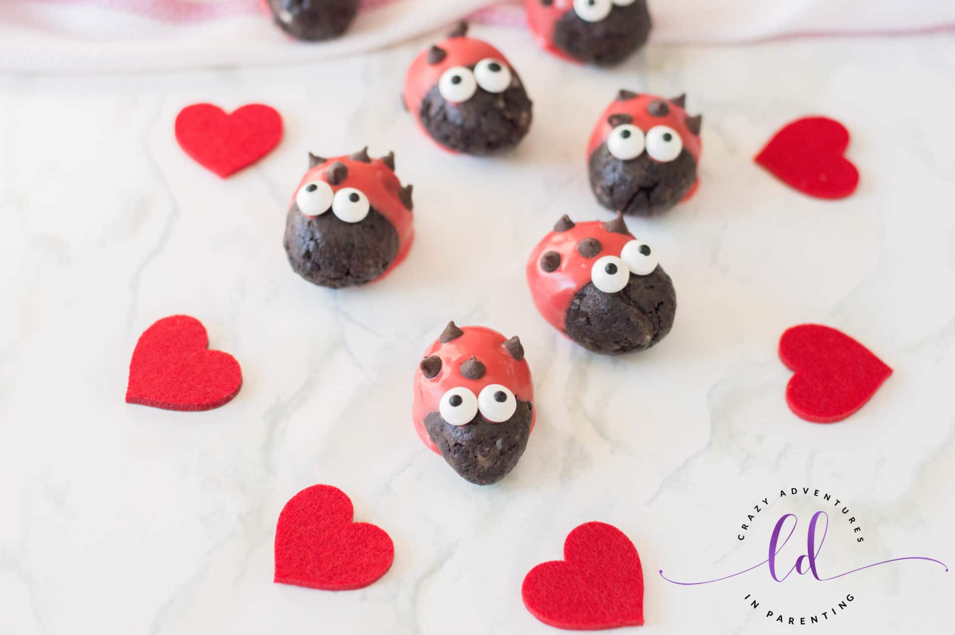 Ladybug Lovebug Oreo Truffles Recipe | Crazy Adventures in Parenting