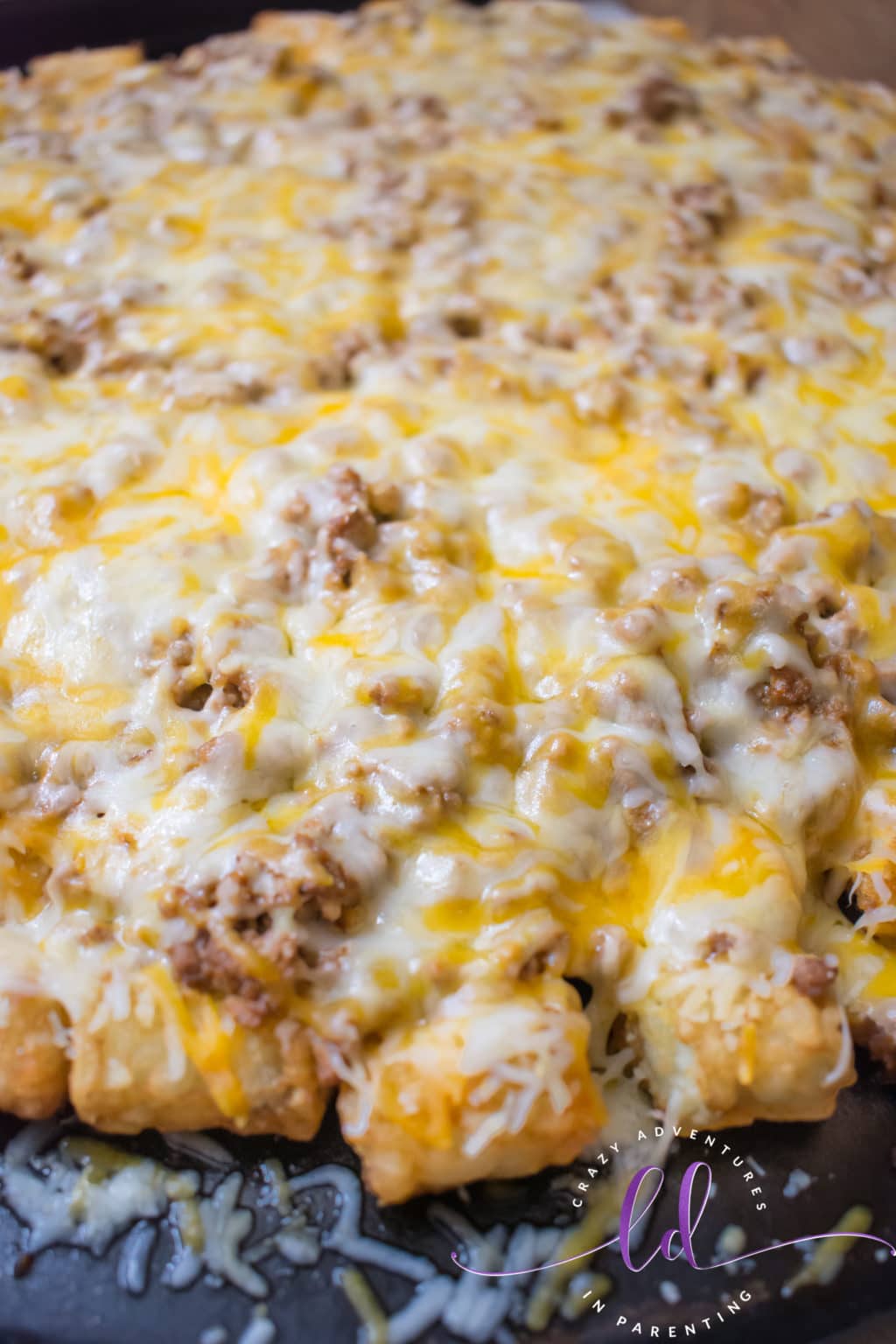 Beef Totchos - Tater Tot Nachos | Crazy Adventures in Parenting