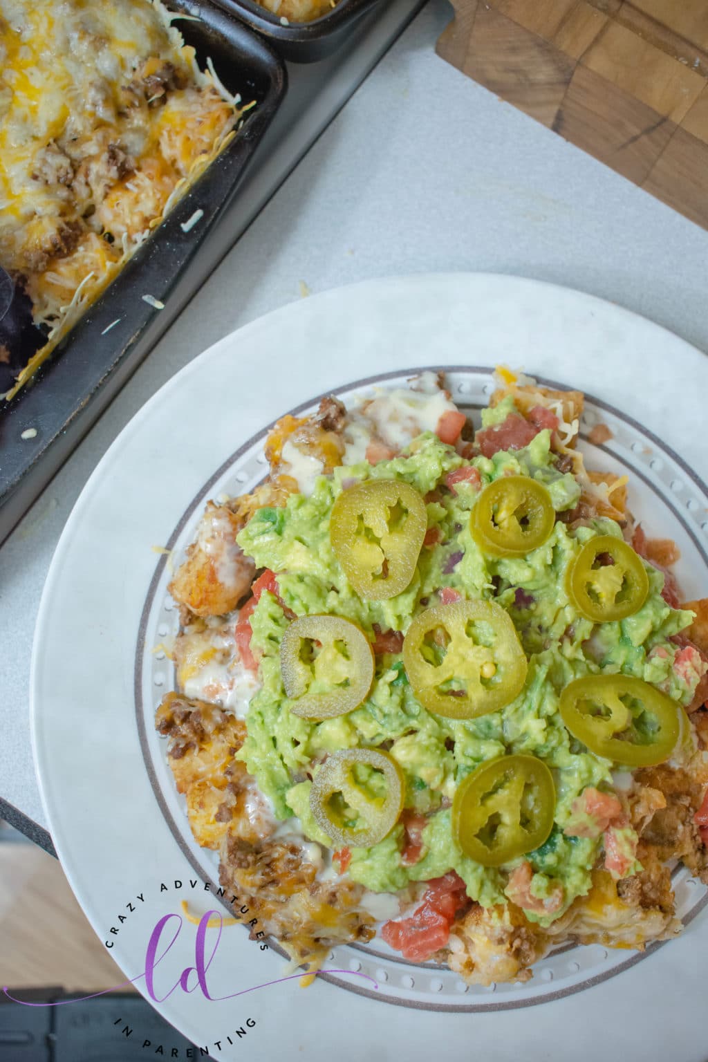 Beef Totchos - Tater Tot Nachos | Crazy Adventures in Parenting
