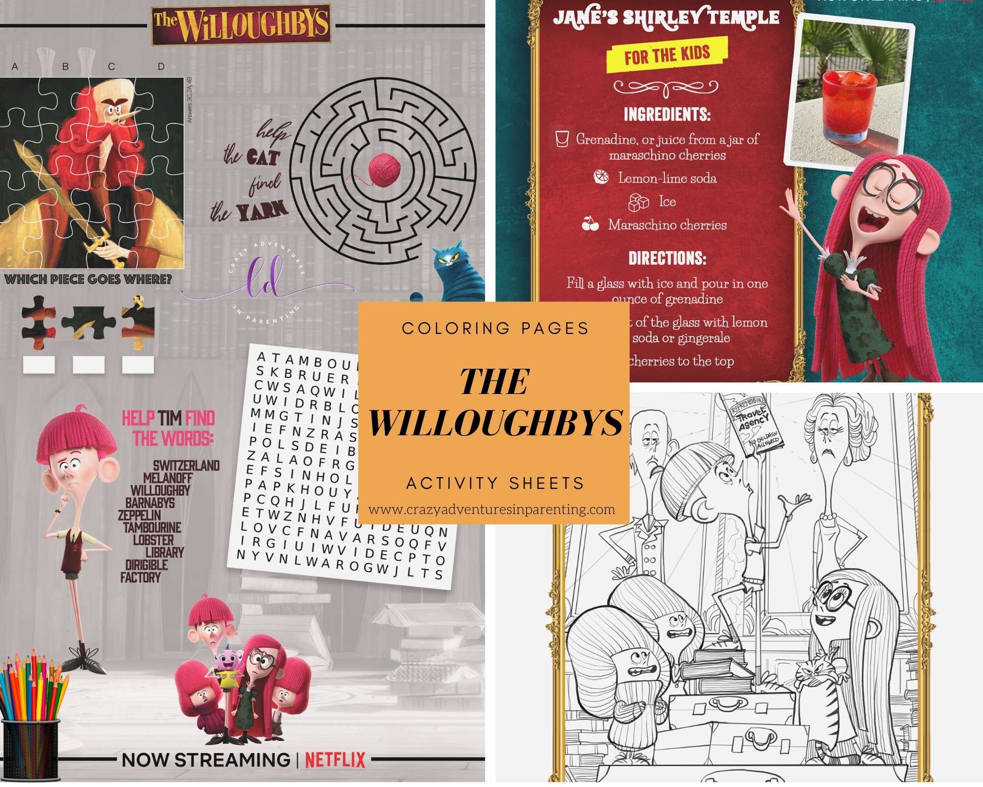 Free Printable The Willoughbys Coloring Pages and Activity Sheets ...
