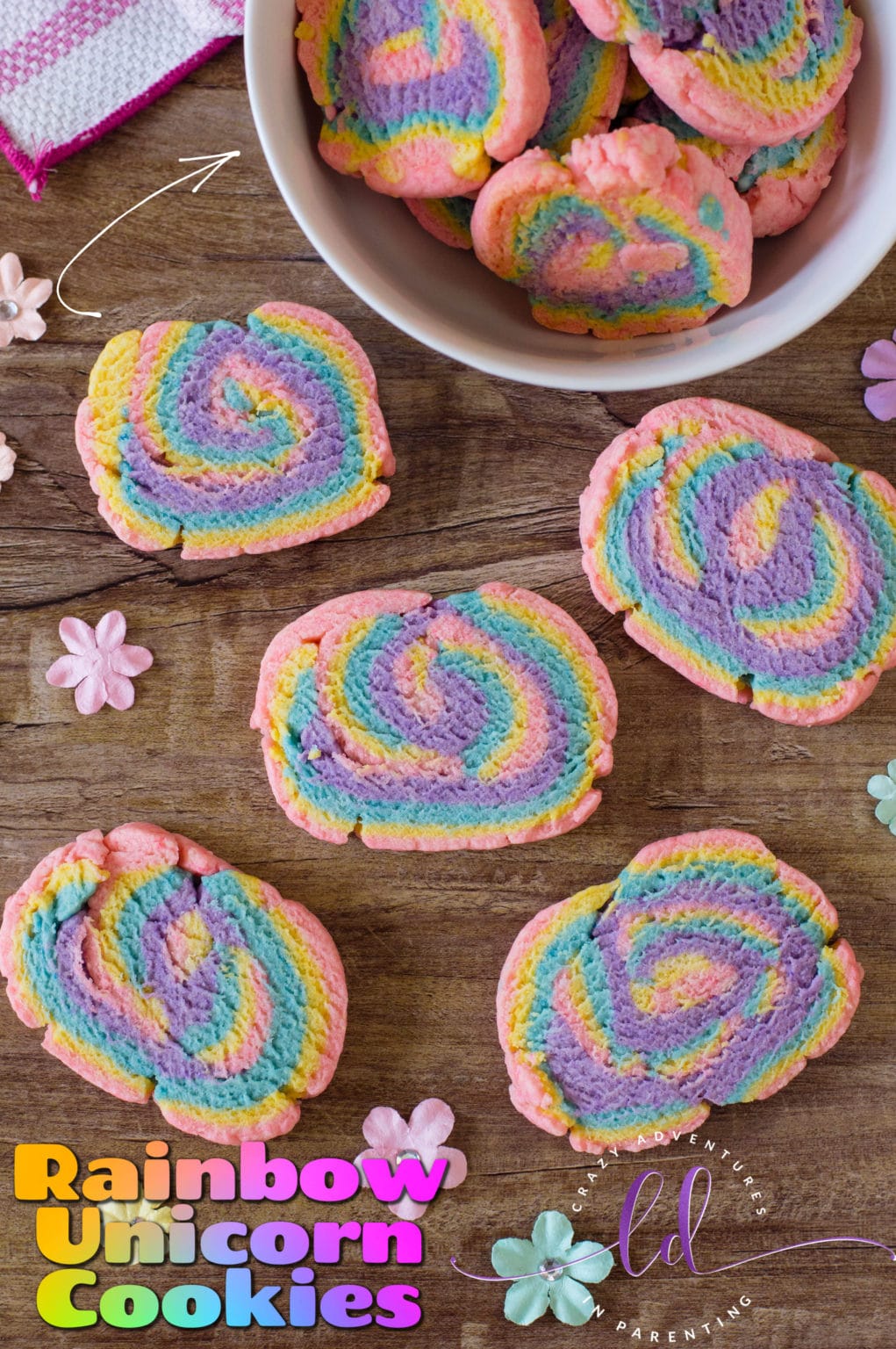 Rainbow Unicorn Cookies Recipe | Crazy Adventures in Parenting